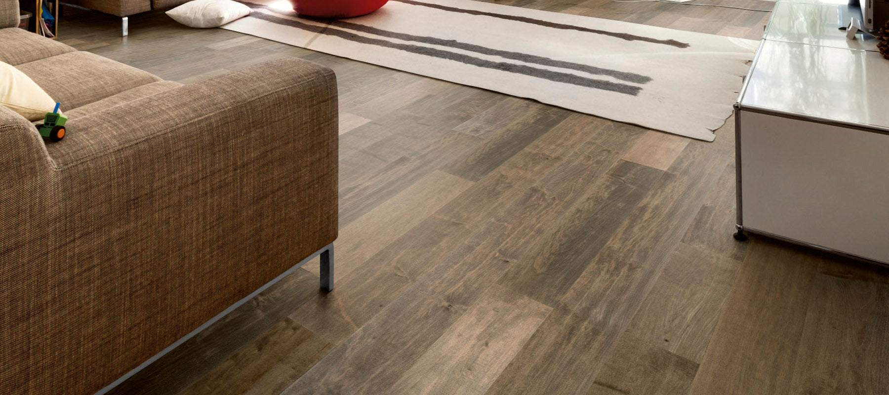 Introduction featuring wide plank engineered hardwood flooring ...